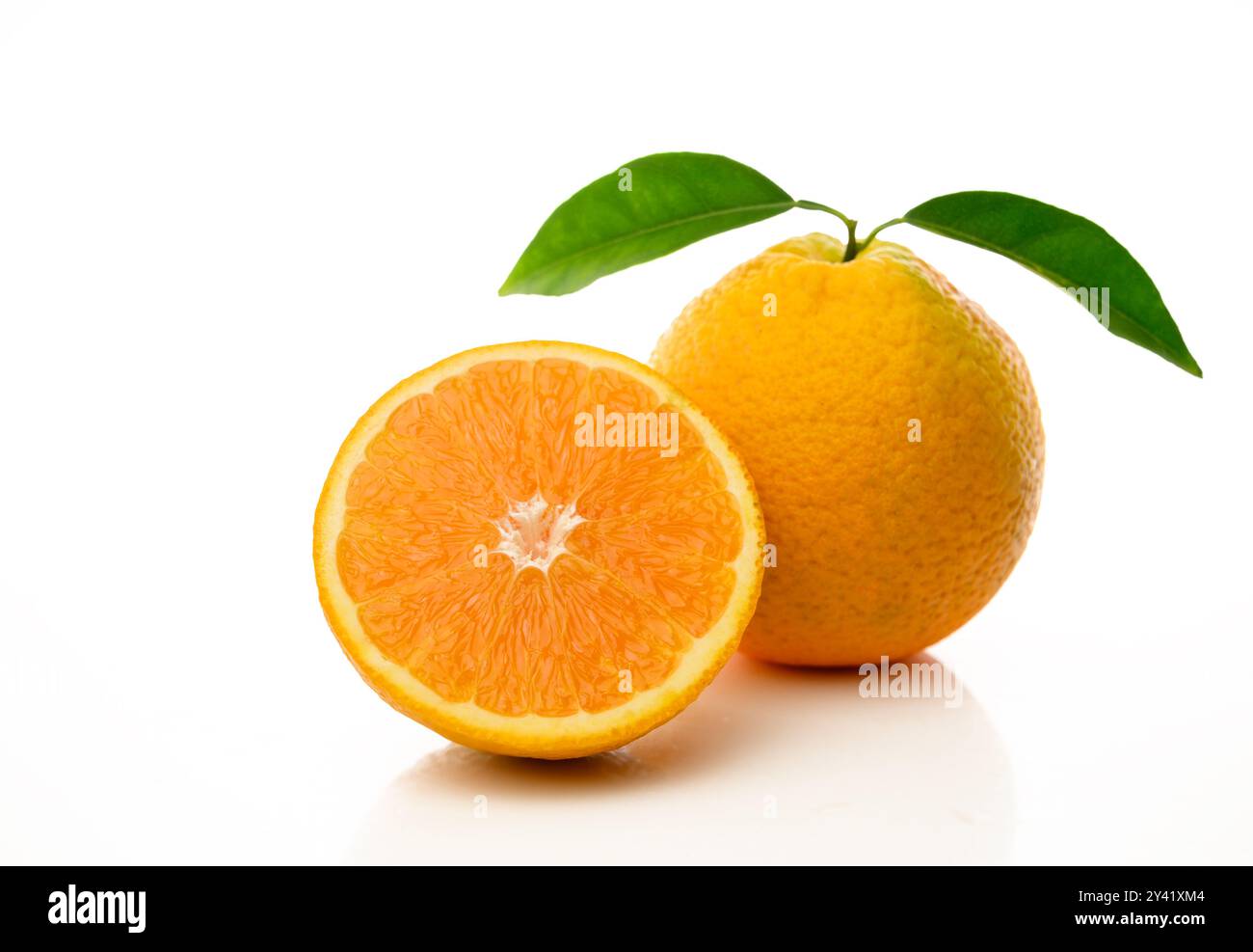Orange isolate. Orange fruit set on white background. Whole orange ...