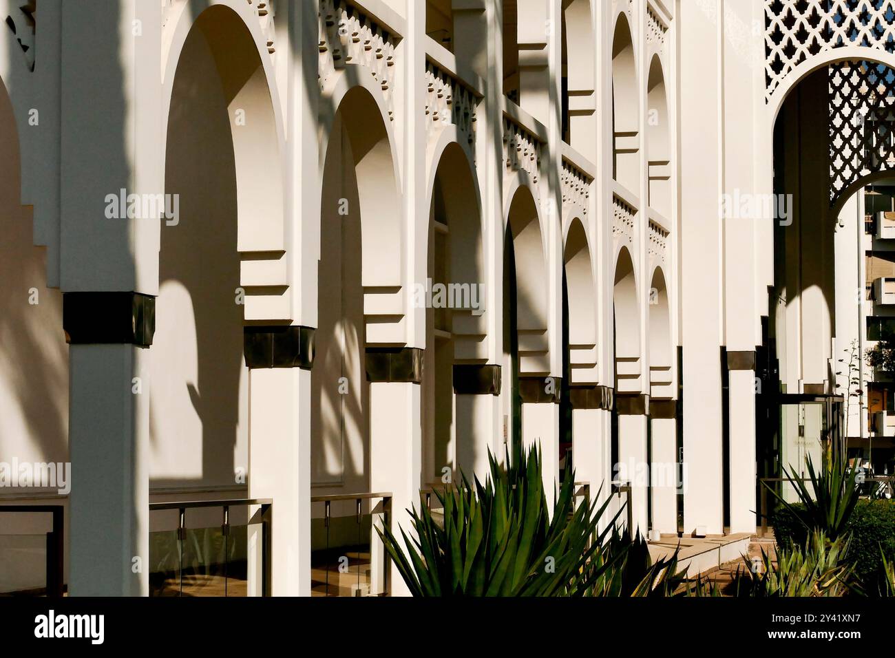 The nouvelle ville of Rabat, modern neighborhood with colonial ...