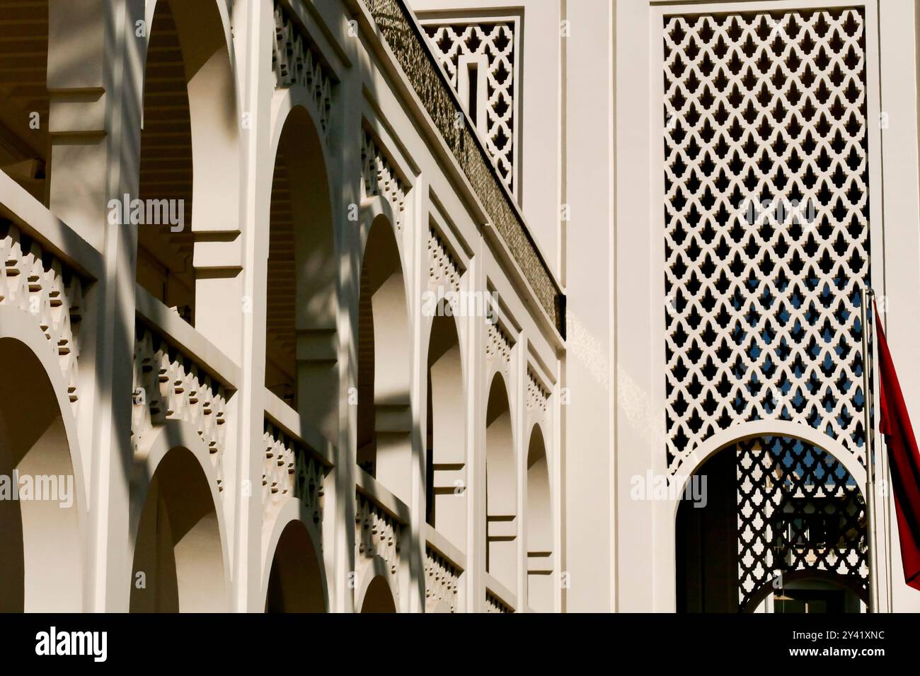 The nouvelle ville of Rabat, modern neighborhood with colonial ...