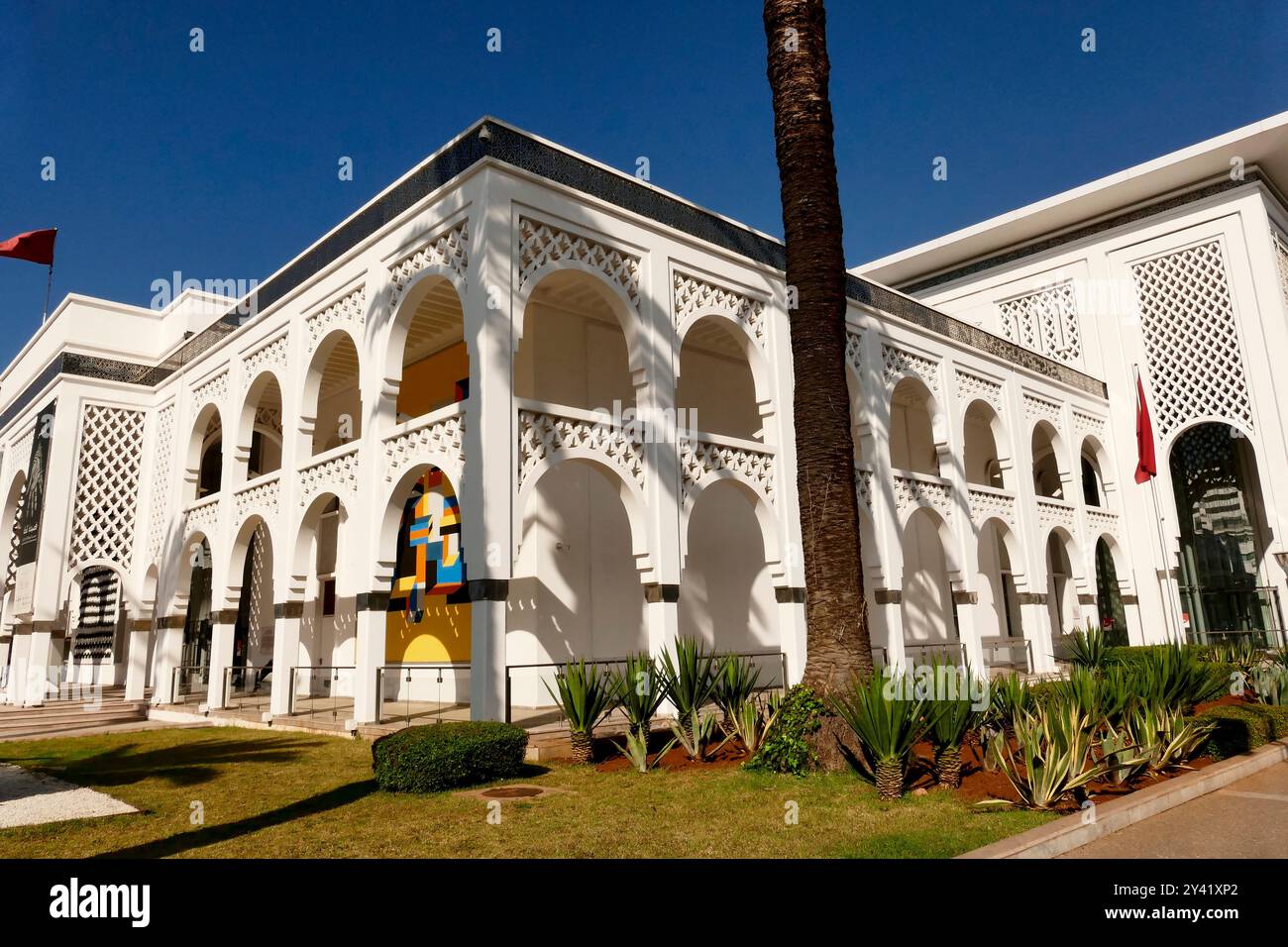 The nouvelle ville of Rabat, modern neighborhood with colonial ...