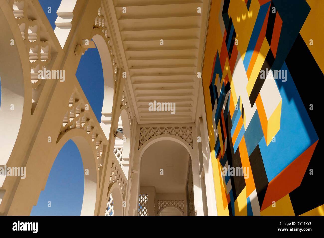 The nouvelle ville of Rabat, modern neighborhood with colonial ...