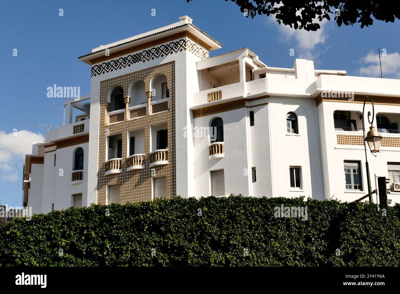 The nouvelle ville of Rabat, modern neighborhood with colonial ...