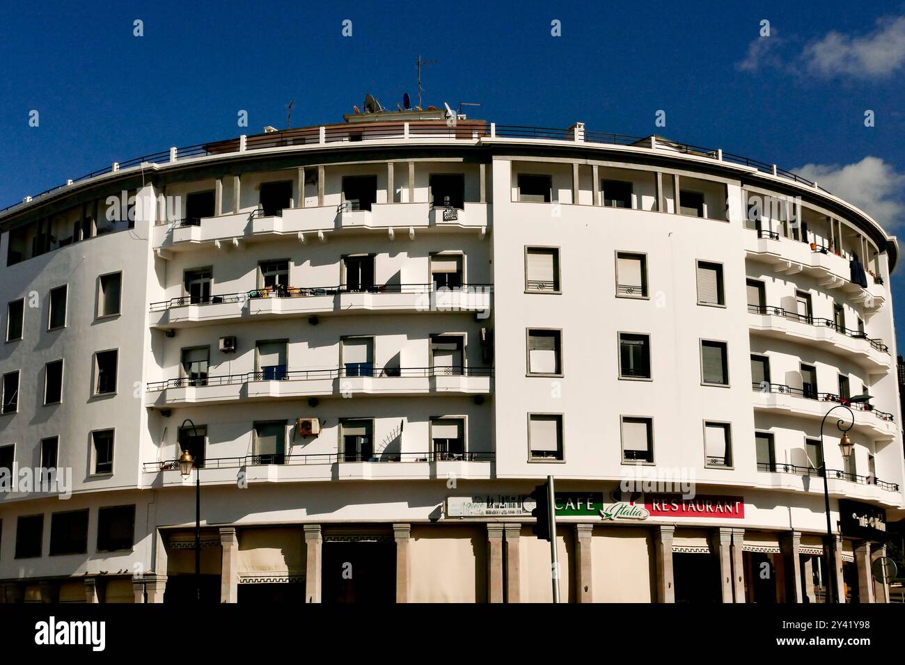 The nouvelle ville of Rabat, modern neighborhood with colonial ...