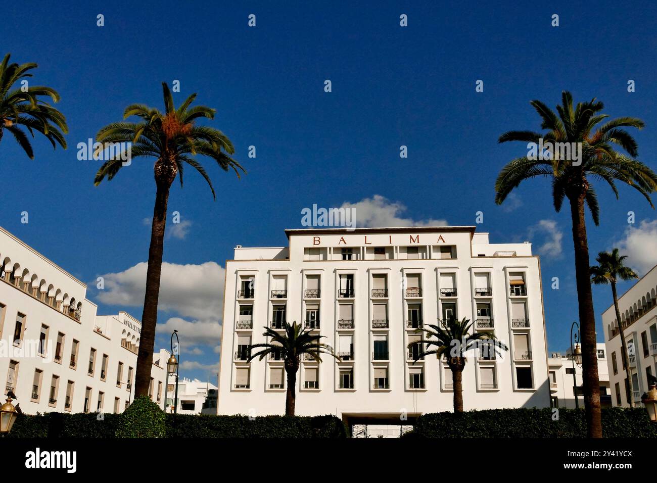 The nouvelle ville of Rabat, modern neighborhood with colonial ...