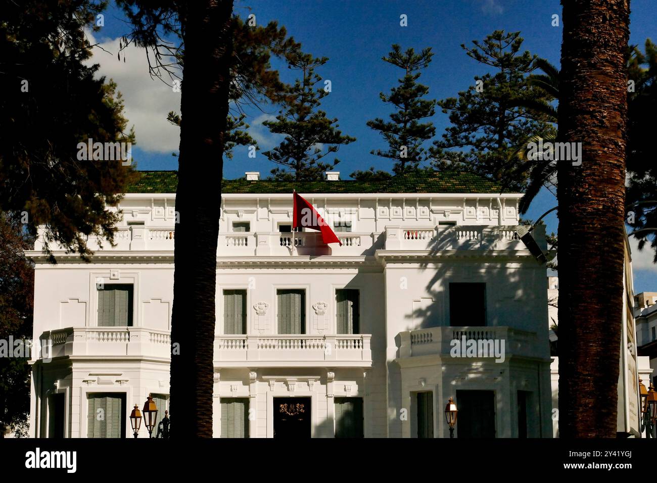The nouvelle ville of Rabat, modern neighborhood with colonial ...