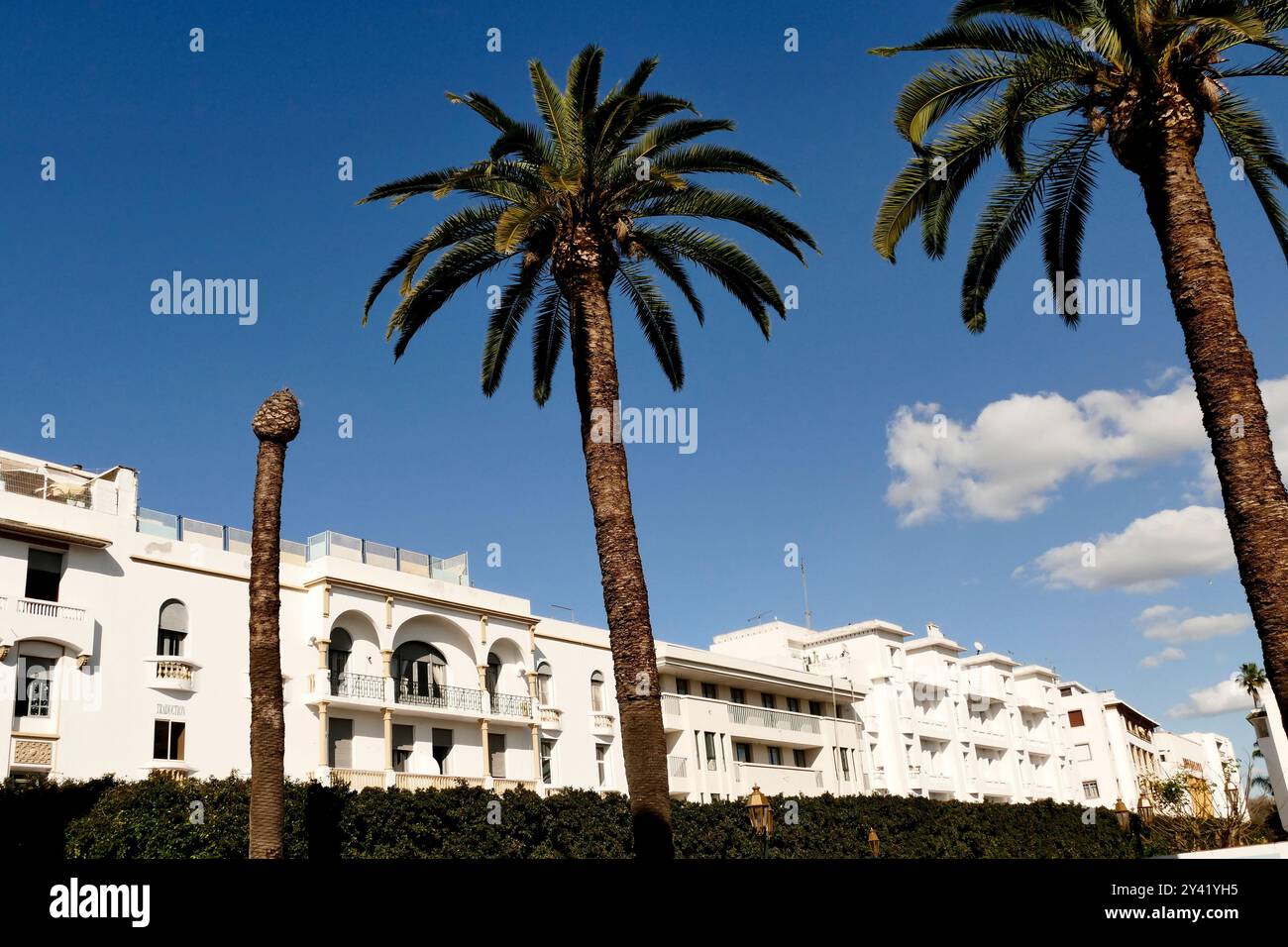 The nouvelle ville of Rabat, modern neighborhood with colonial ...