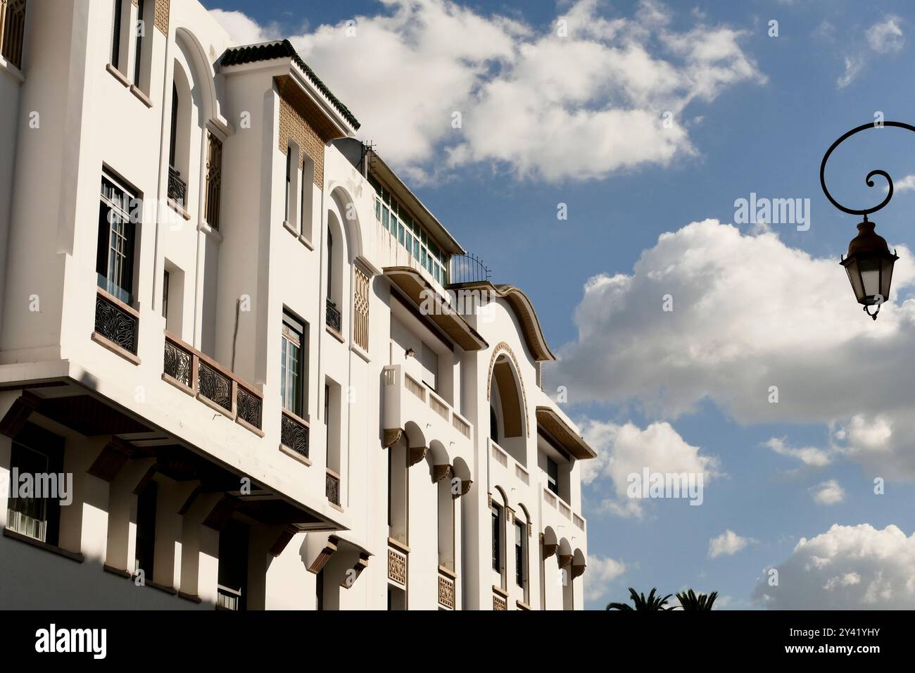 The nouvelle ville of Rabat, modern neighborhood with colonial ...