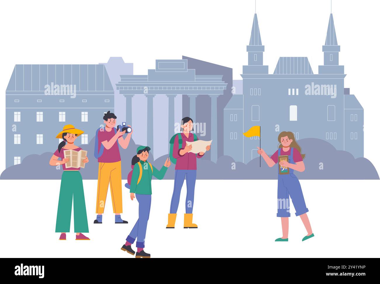Guide in office building Stock Vector Images - Alamy