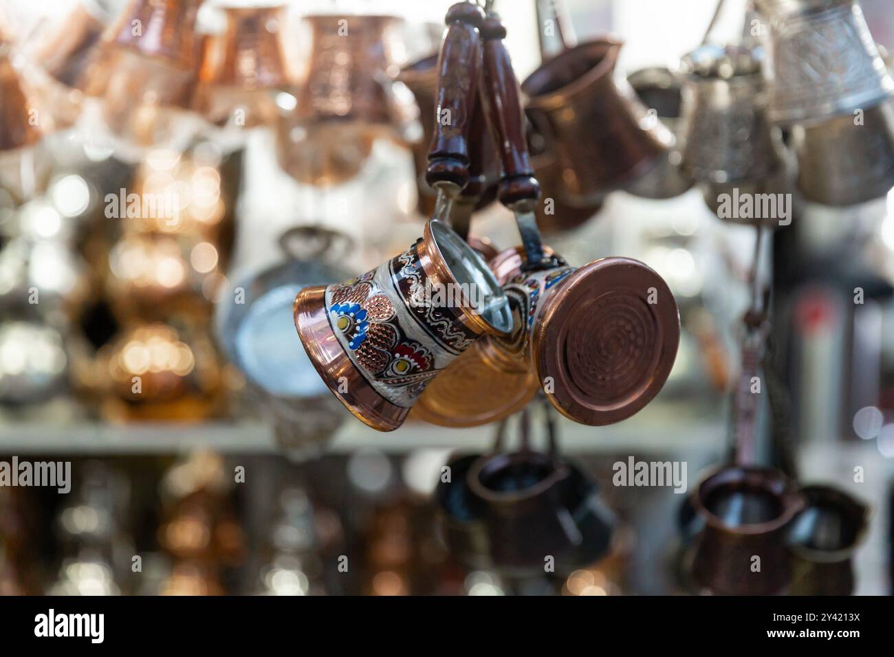 Traditional turkish cezve Stock Photo - Alamy