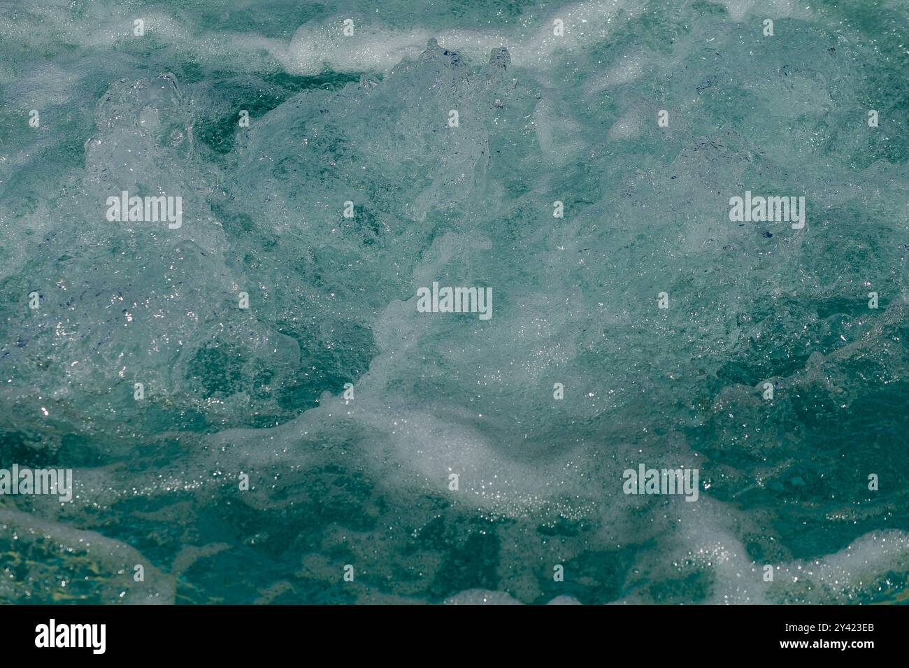 A close up image of a hot tub with blue water Stock Photo - Alamy