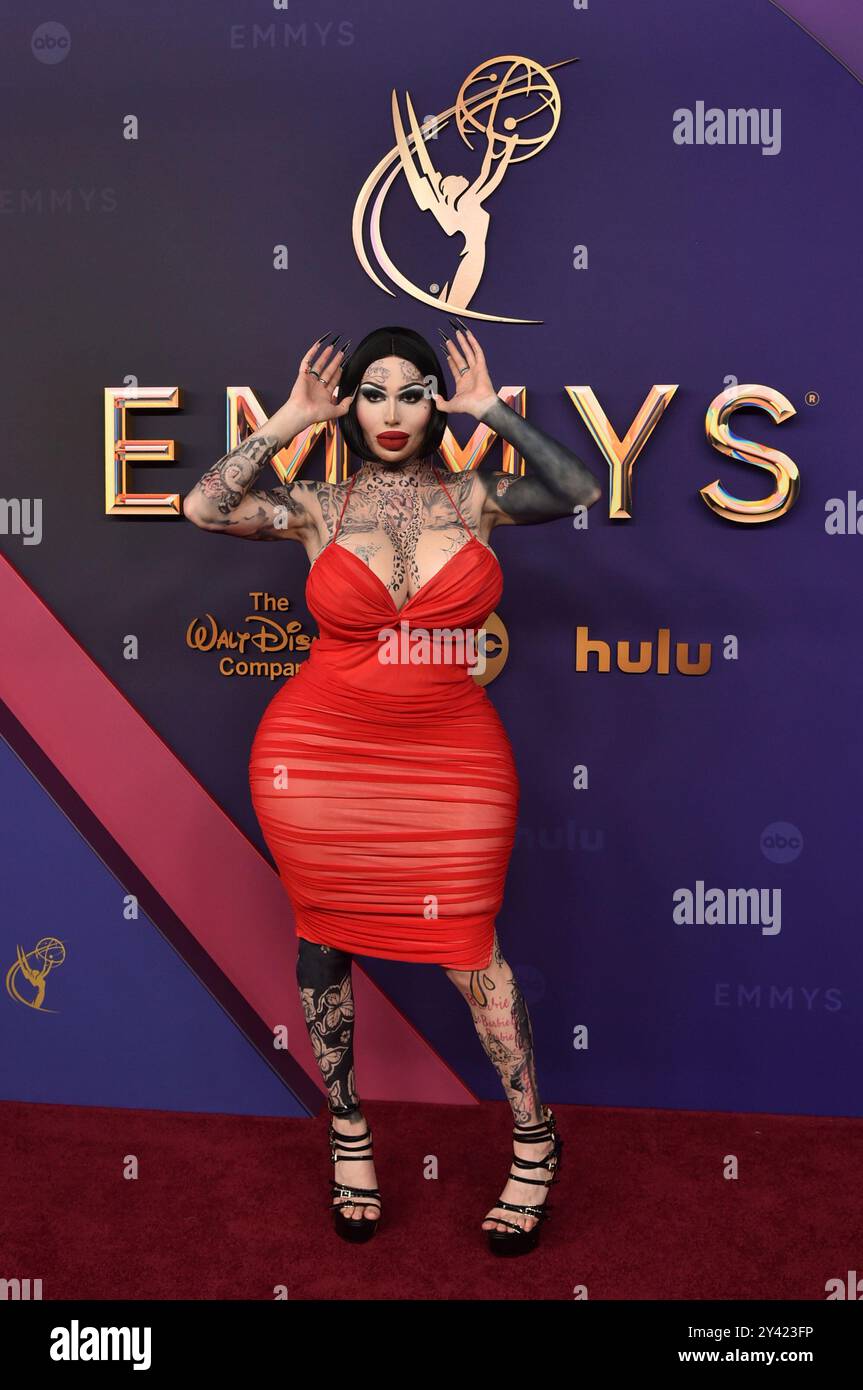 Plane Jane arrives at the 76th Primetime Emmy Awards on Sunday, Sept ...