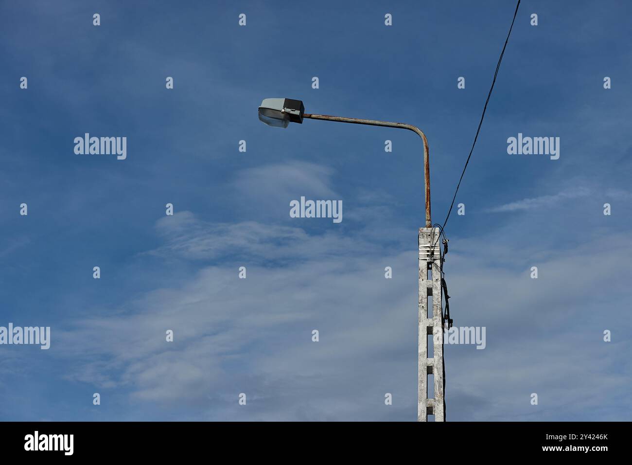 Lamp post on a street Stock Photo - Alamy