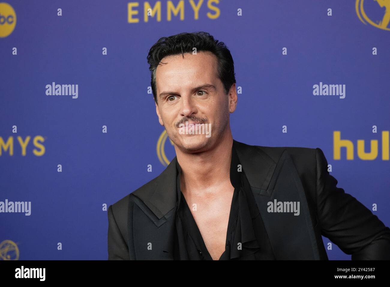 Andrew Scott poses for a Red Carpet portrait at the 76th Emmy Awards on ...