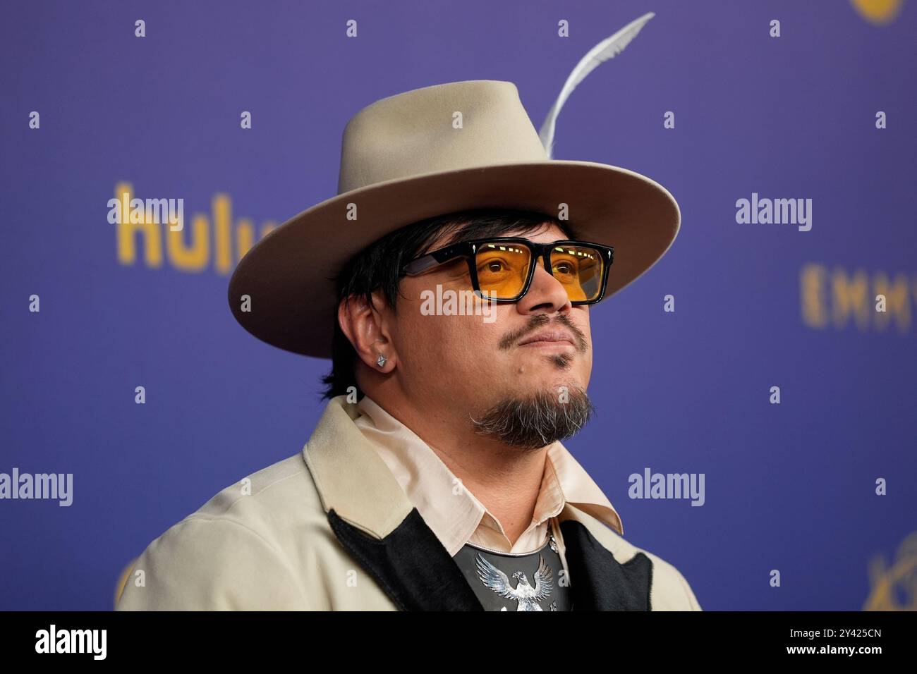 Sterlin Harjo arrives at the 76th Primetime Emmy Awards on Sunday, Sept ...