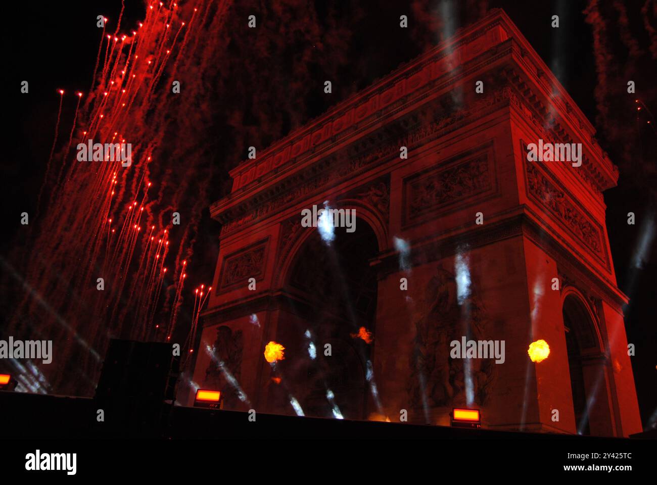 Paris, France - September 14 2024: The Arc de Triomphe during the Paris ...