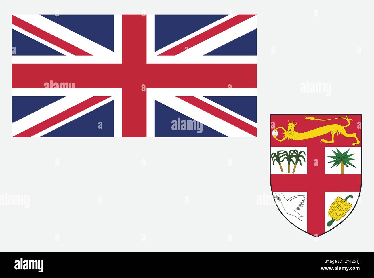 Fiji national colors Stock Vector Images - Alamy