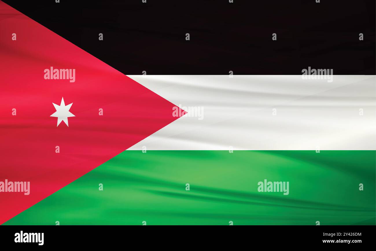 Editable vector jordan country flag Stock Vector Images - Alamy