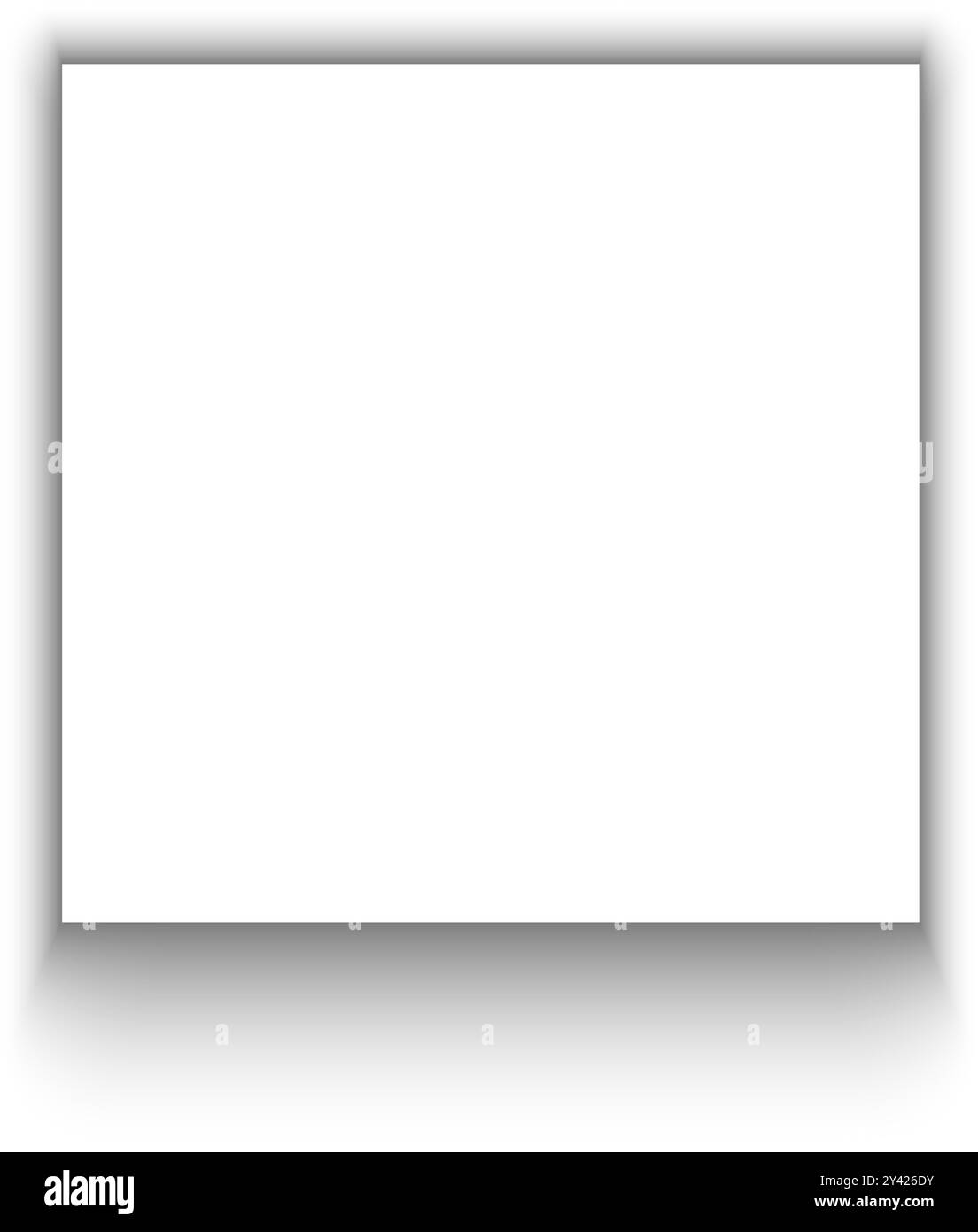 Shadow effect from paper page or card, poster or banner, picture or ...