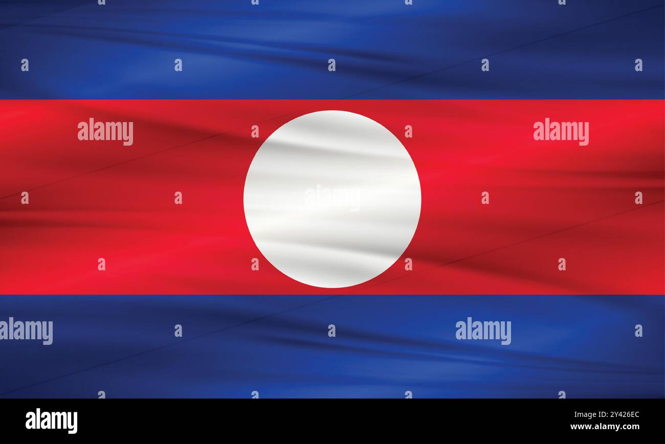 Editable vector laos country flag Stock Vector Images - Alamy