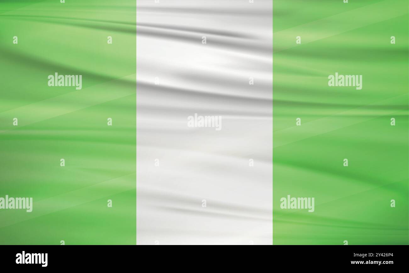 Editable vector nigeria country flag Stock Vector Images - Alamy