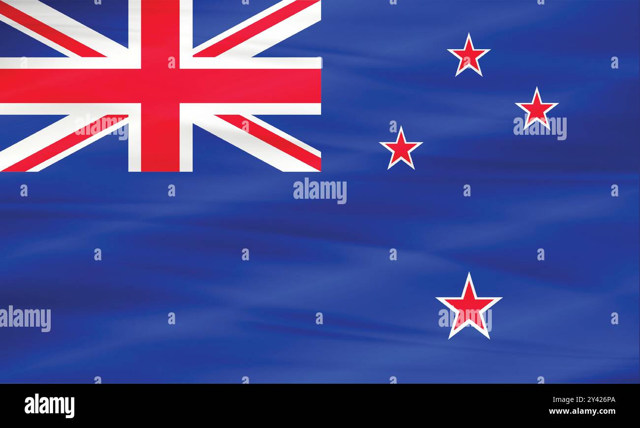 New Zealand Flag and Editable Vector, New Zealand Country Flag Stock ...