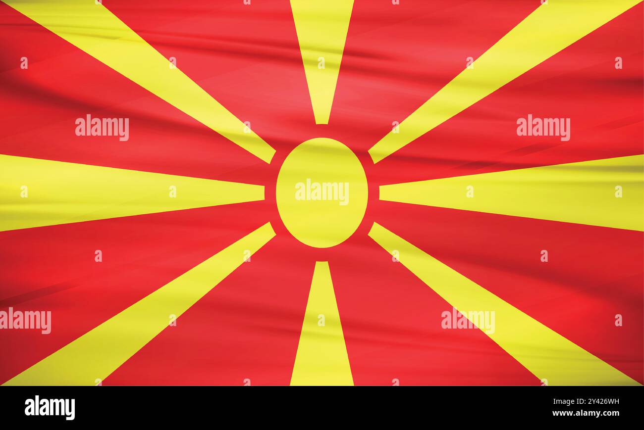 Editable vecto north macedonia country flag hi-res stock photography ...