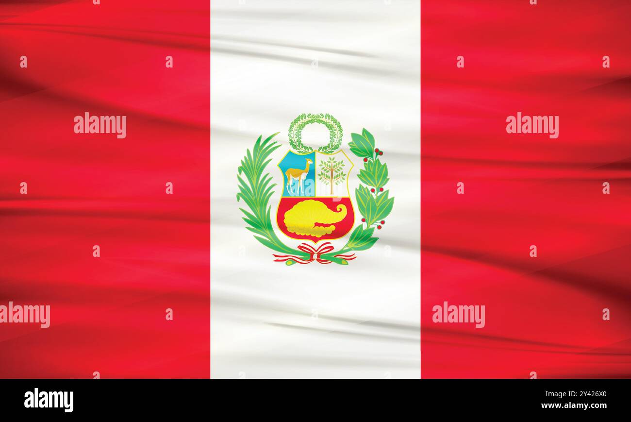 Scalable peru flag vector Stock Vector Images - Alamy