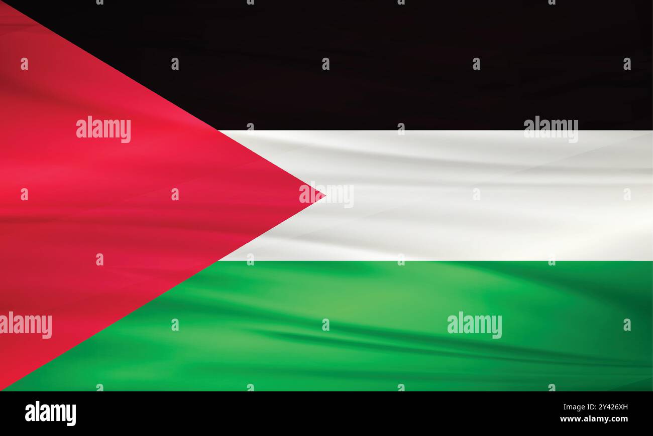 Editable palestine flag vector Stock Vector Images - Alamy