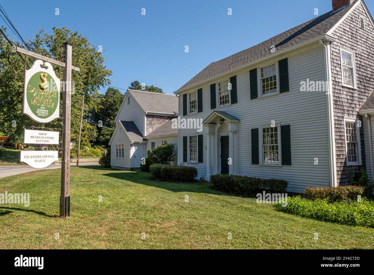 The Sandwich Glass Museum in Sandwich, MA Stock Photo - Alamy