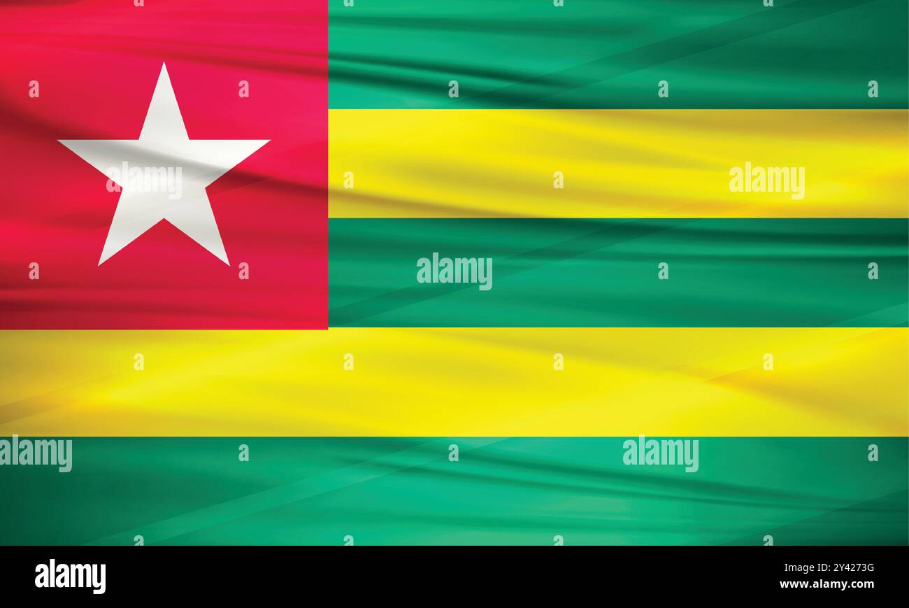 Editable vector togo country flag Stock Vector Images - Alamy