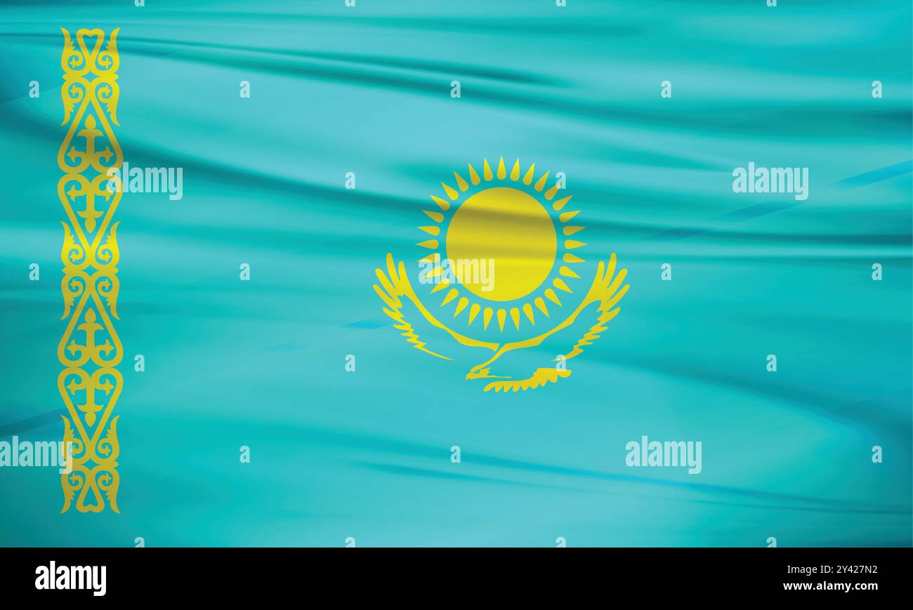 Editable vector kazakhstan country flag hi-res stock photography and ...