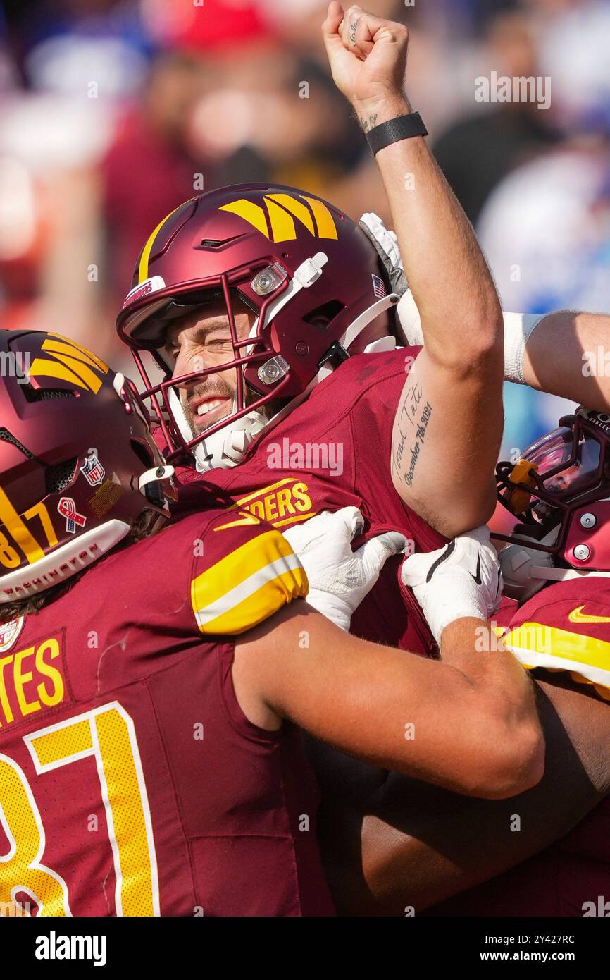 Landover, United States. 15th Sep, 2024. Washington Commanders place ...