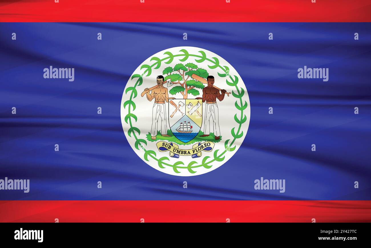 Editable belize flag vector hi-res stock photography and images - Alamy