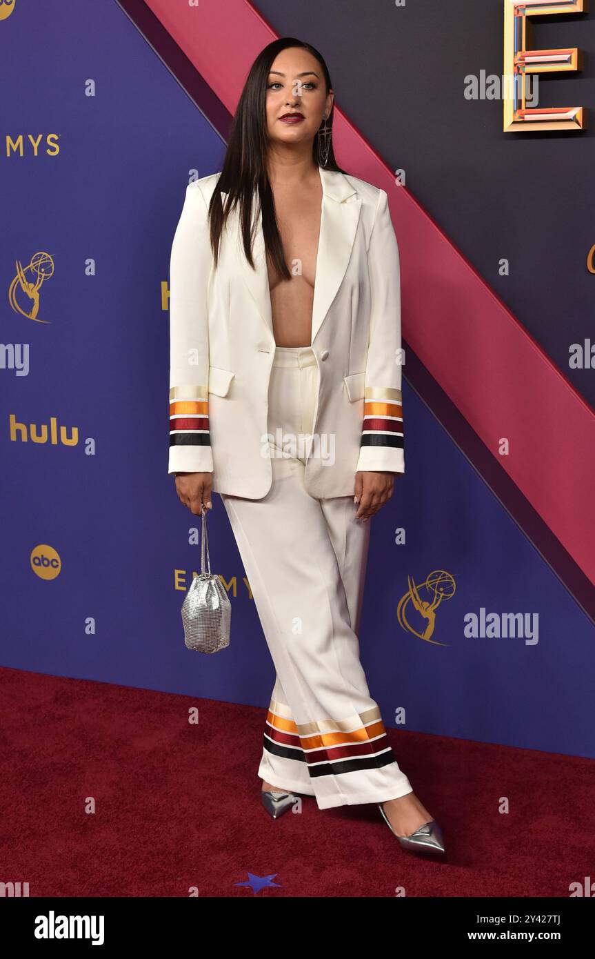 Tazbah Chavez arrives at the 76th Primetime Emmy Awards on Sunday, Sept ...