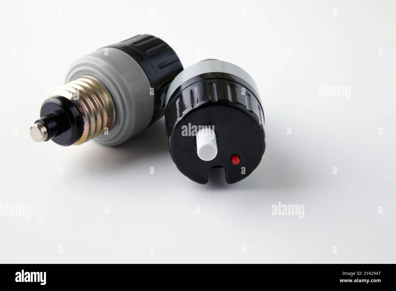 old style electrical fuses isolated on white background Stock Photo - Alamy