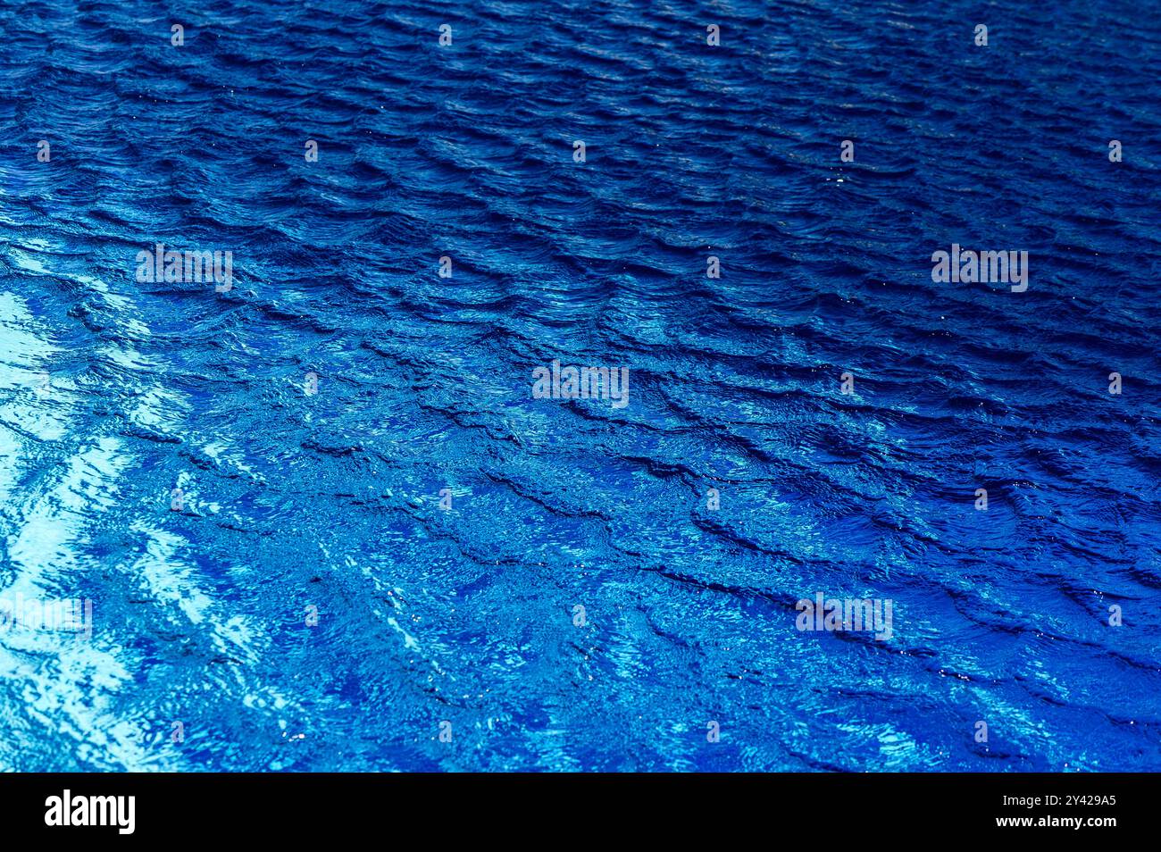 Swimming Pool Surface With Light Reflection and Water Ripple Patterns Stock Photo - Alamy