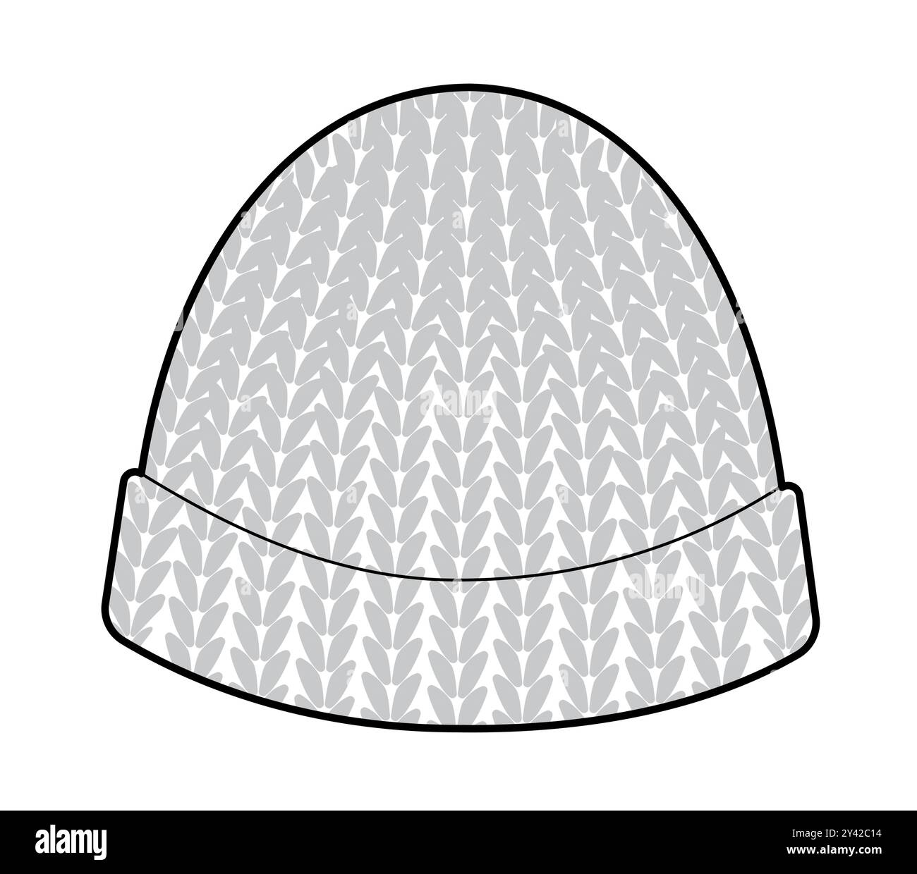 Beanie Crochet Hat. Knitted Winter Head Fashion accessory cap clothing ...