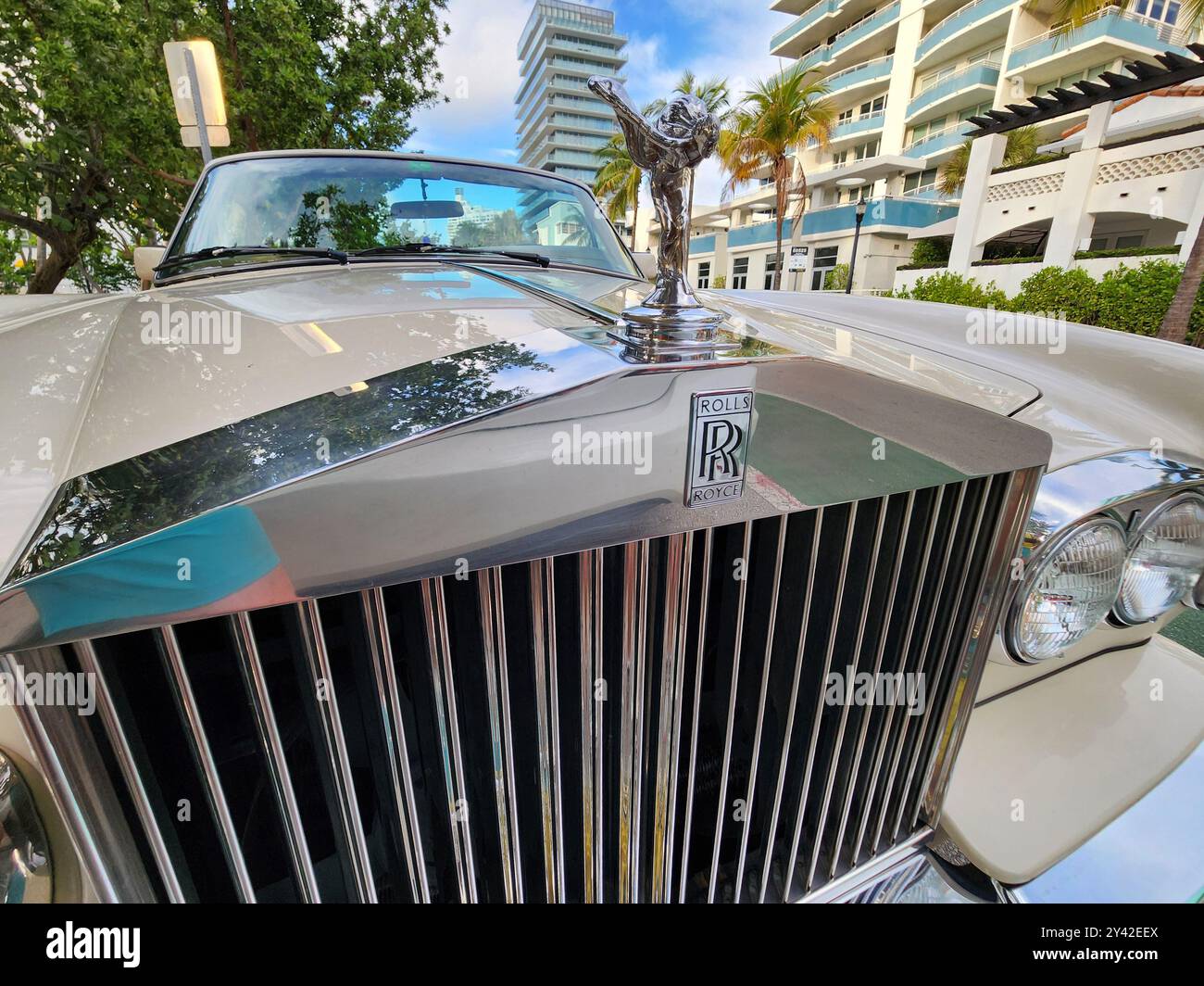 Miami Beach, Florida USA - June 5, 2024: 1978 Classic british ...