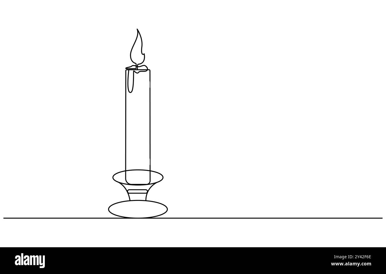 Continuous line drawing scented Stock Vector Images - Alamy