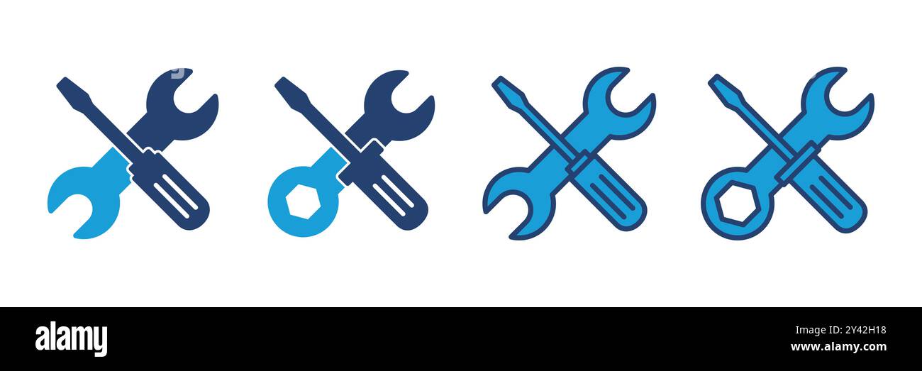 Repair tools icon vector. tool icon vector. setting icon vector. Wrench ...