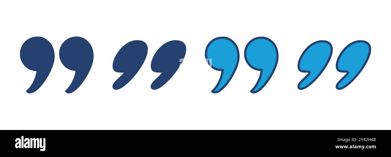 Quote icon vector. Quotation mark symbol Stock Vector Image & Art - Alamy