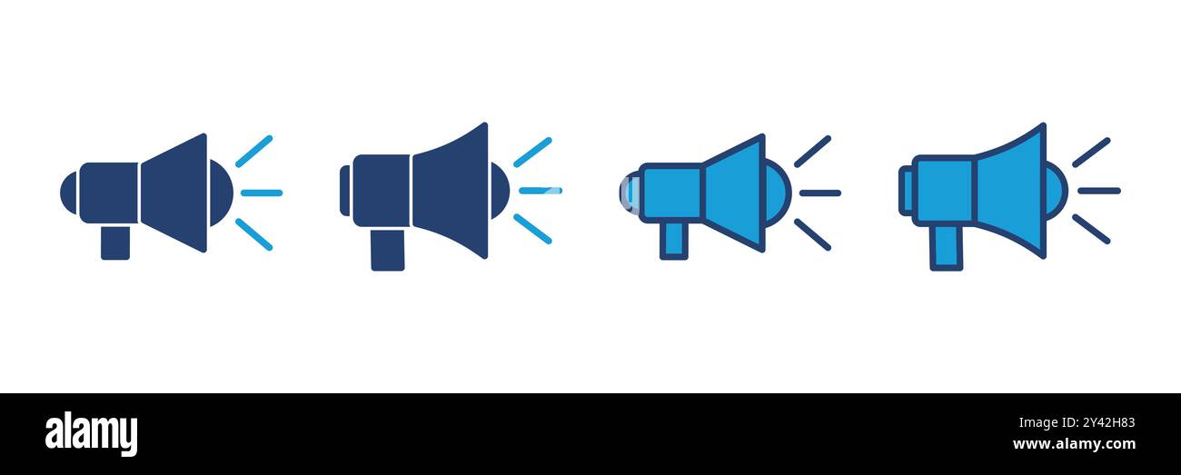 Megaphone icon vector. Loudspeaker icon vector Stock Vector Image & Art ...