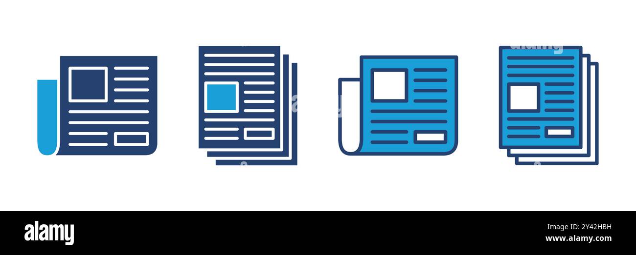 Newspaper icon vector. news paper vector sign Stock Vector Image & Art ...