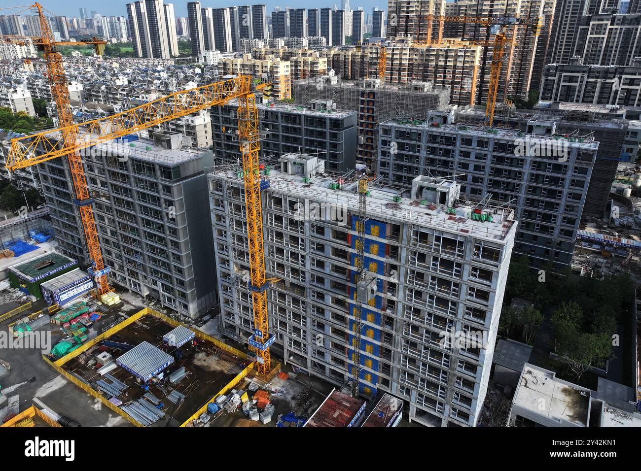 NANJING, CHINA - SEPTEMBER 16, 2024 - Aerial photo shows a newly built ...