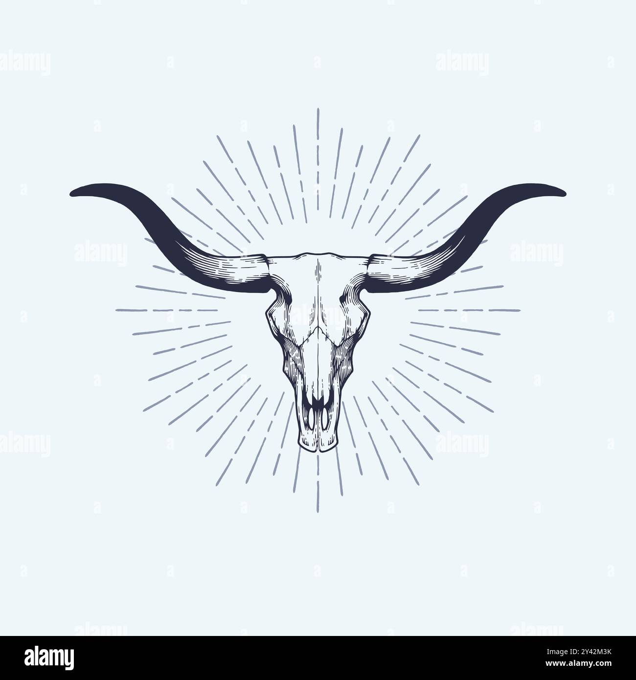 Longhorn Skull Design