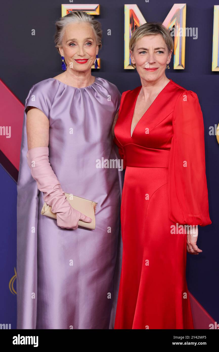 Kristin Scott Thomas and Saskia Reeves poses for a Red Carpet portrait ...