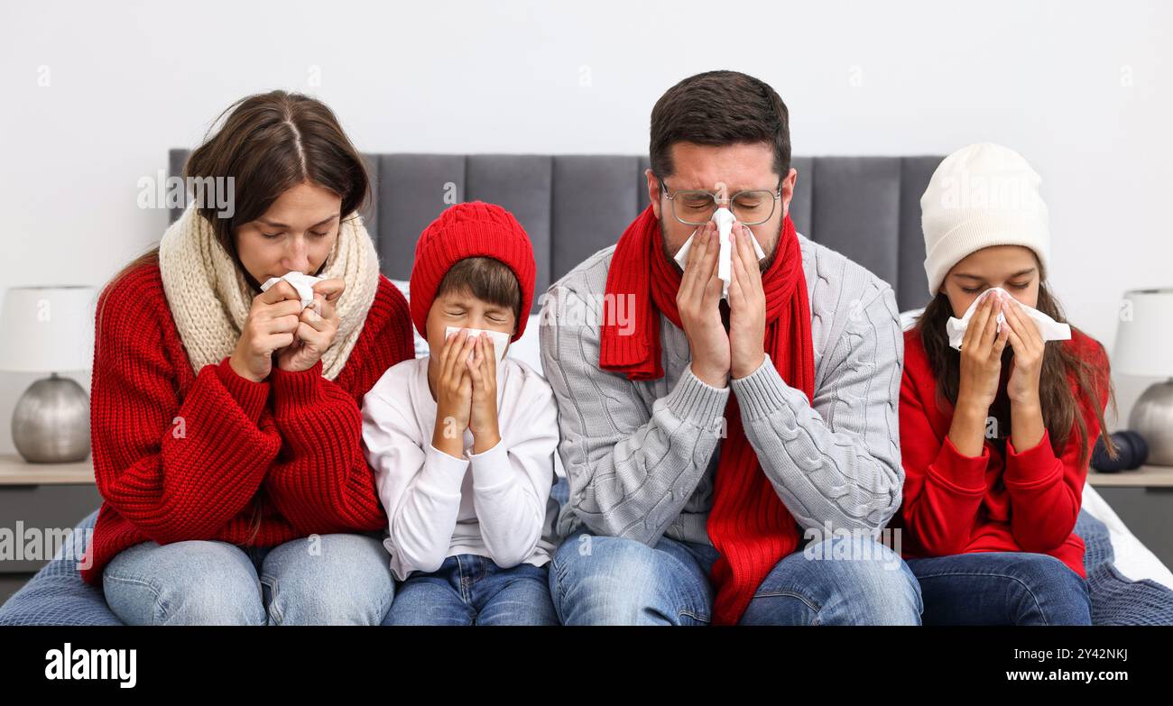 Cold symptom family suffering hi-res stock photography and images - Alamy