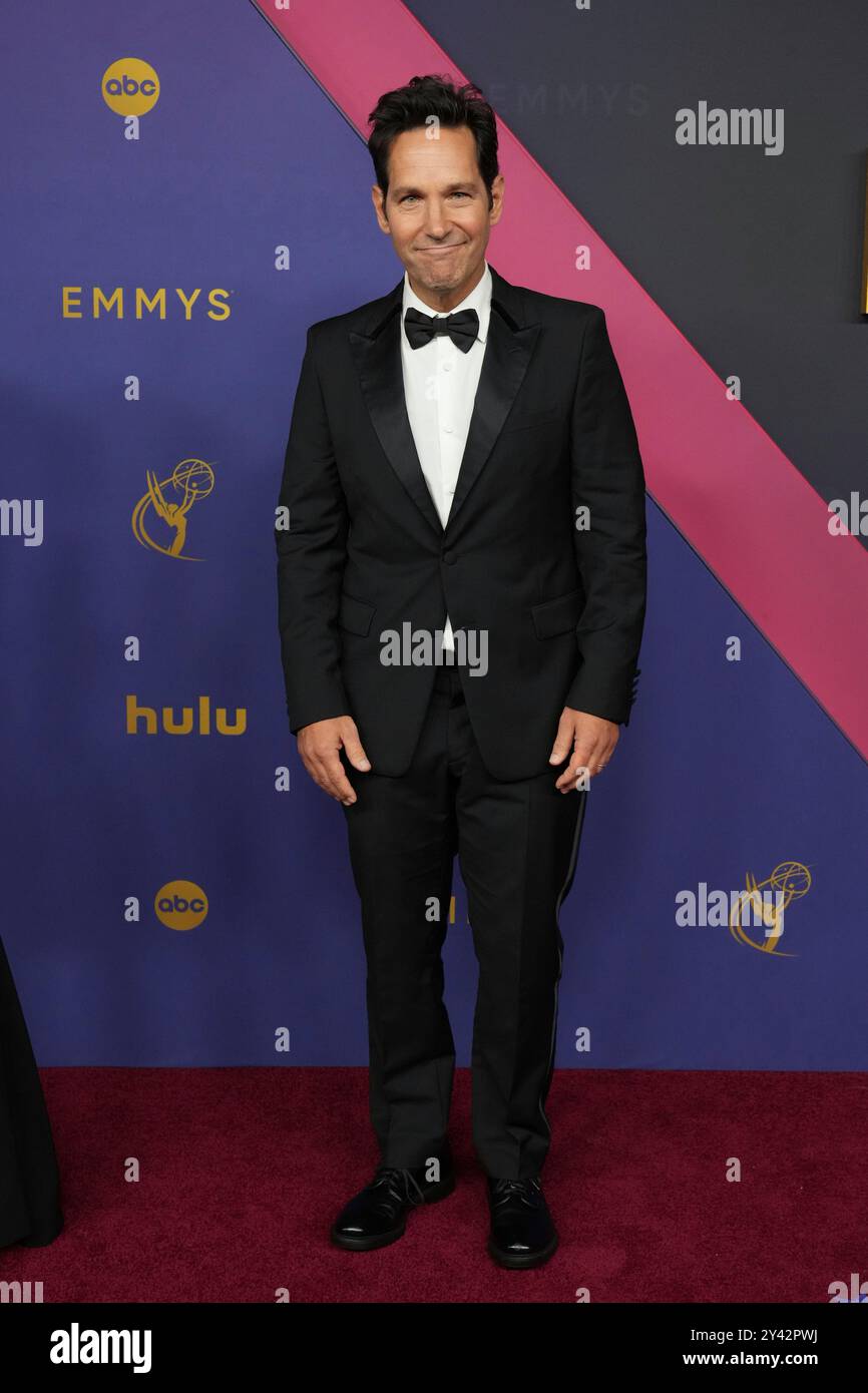 Paul Rudd poses for a Red Carpet portrait at the 76th Emmy Awards on ... Paul Rudd poses for a Red Carpet portrait at the 76th Emmy Awards on ...