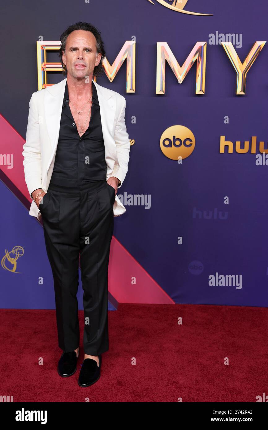 Walton Goggins poses for a Red Carpet portrait at the 76th Emmy Awards ...