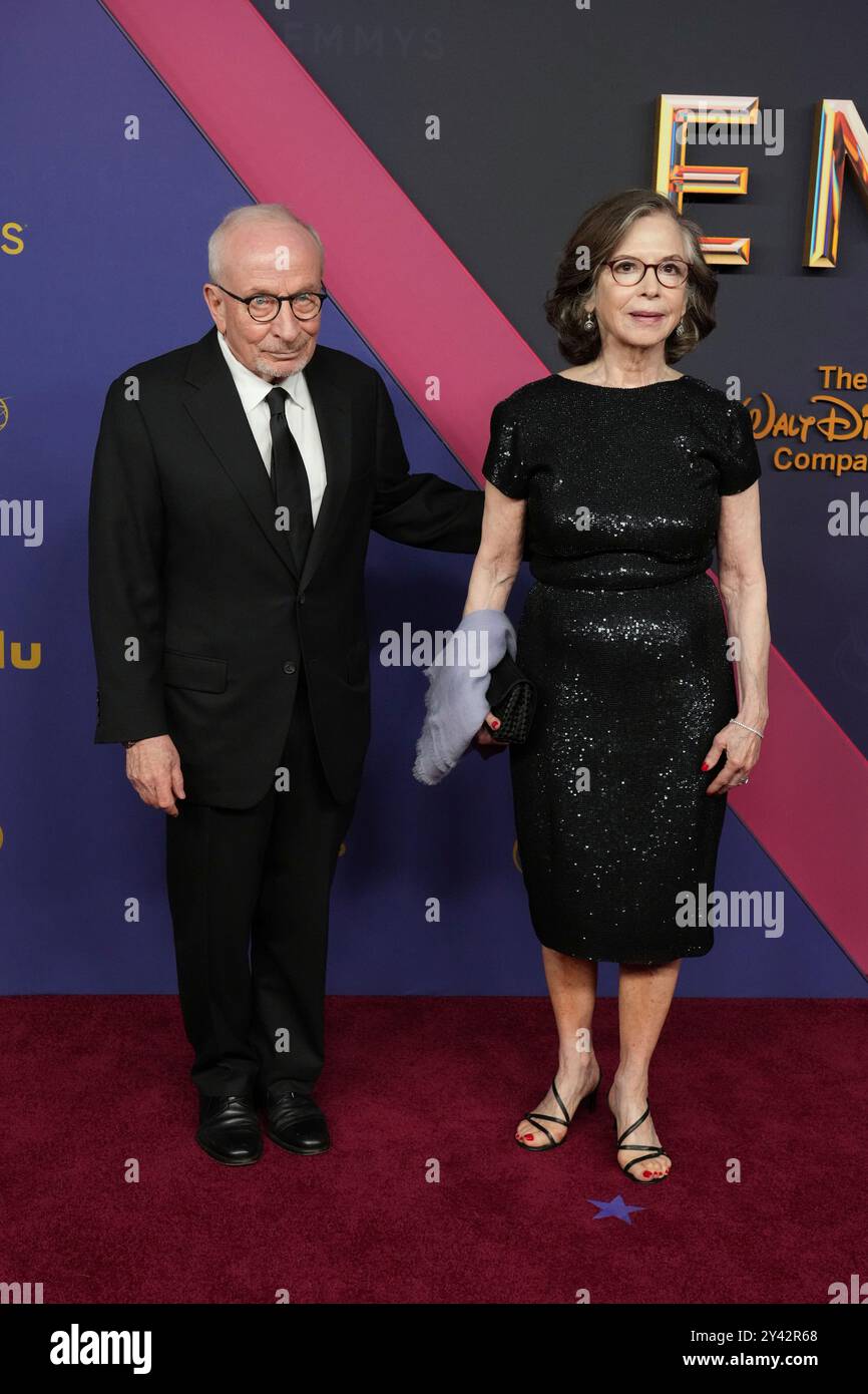 Tony Ganz and Gail Mutrux pose for a Red Carpet portrait at the 76th ...